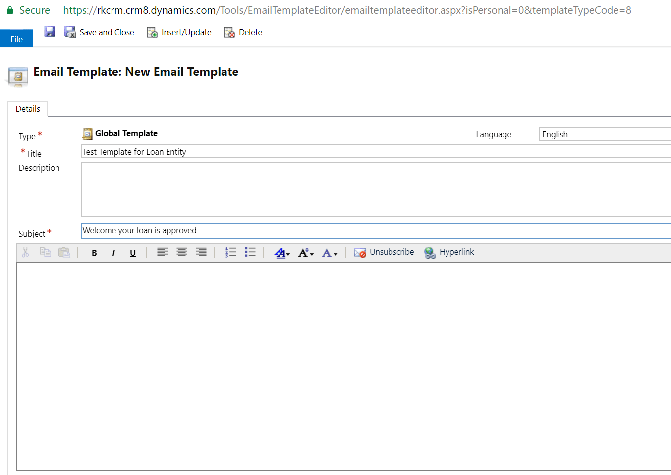 How to insert dynamic values from custom entities in an email template ...